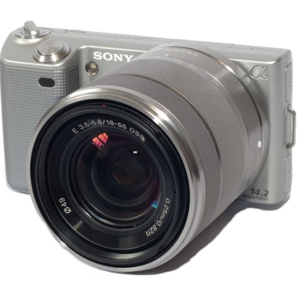 Pre-Owned | Sony 14.2mp 3" Silver Digital Camera (Nex-5) | Shop Now