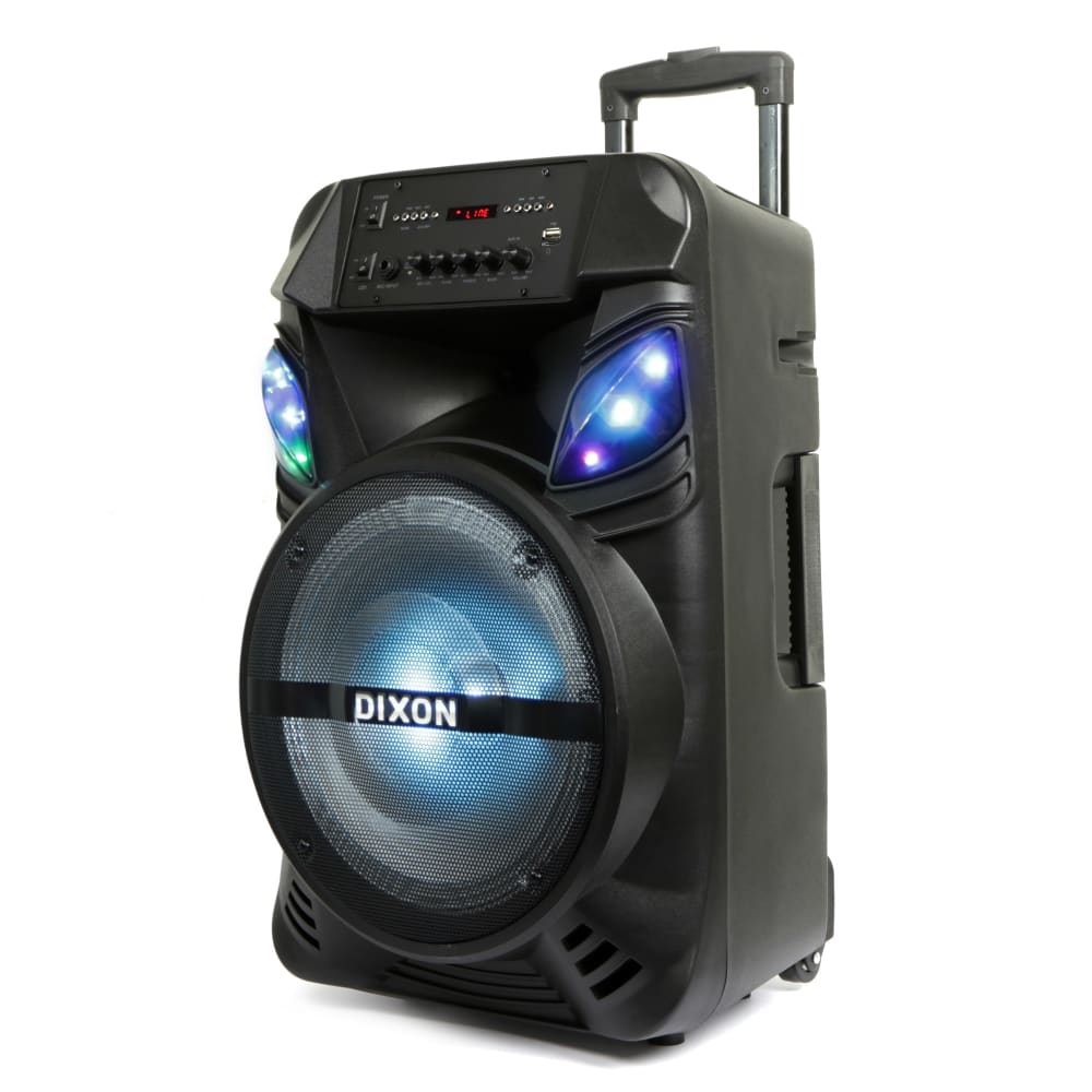 Dixon Party Box With 12" Portable Trolley Speakers | Shop Now
