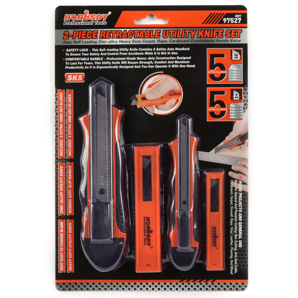 2-Piece Retractable Utility Knife Set | Shop Now