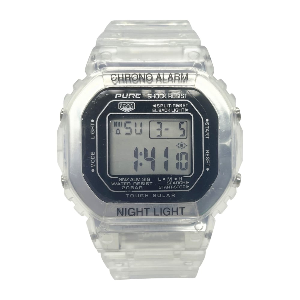 Pure Retro Clear Digital Watch | Shop Now