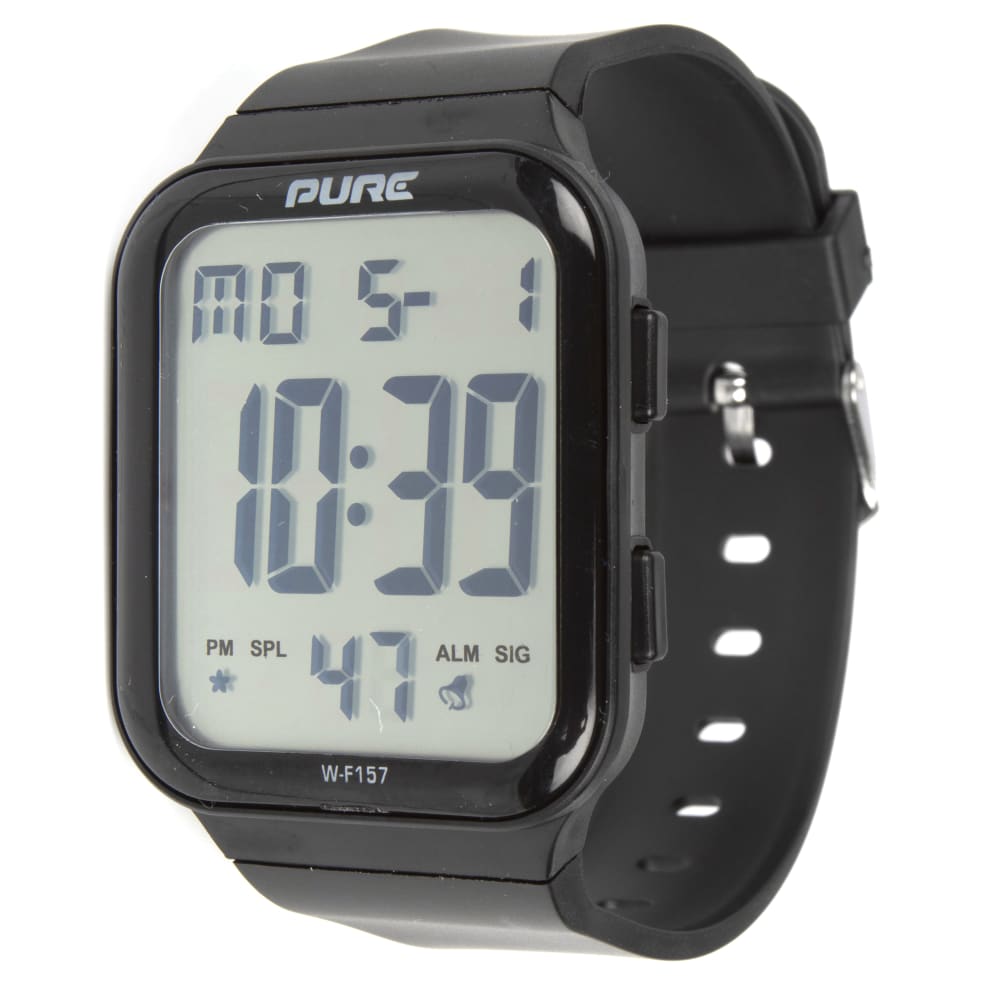 Pure Digital White Face, Black Case & Strap | Shop Now