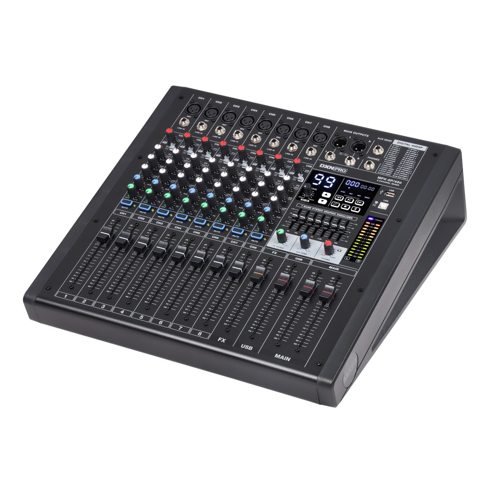 Dxnpro 8-Channel Powered Mixer | Shop Now