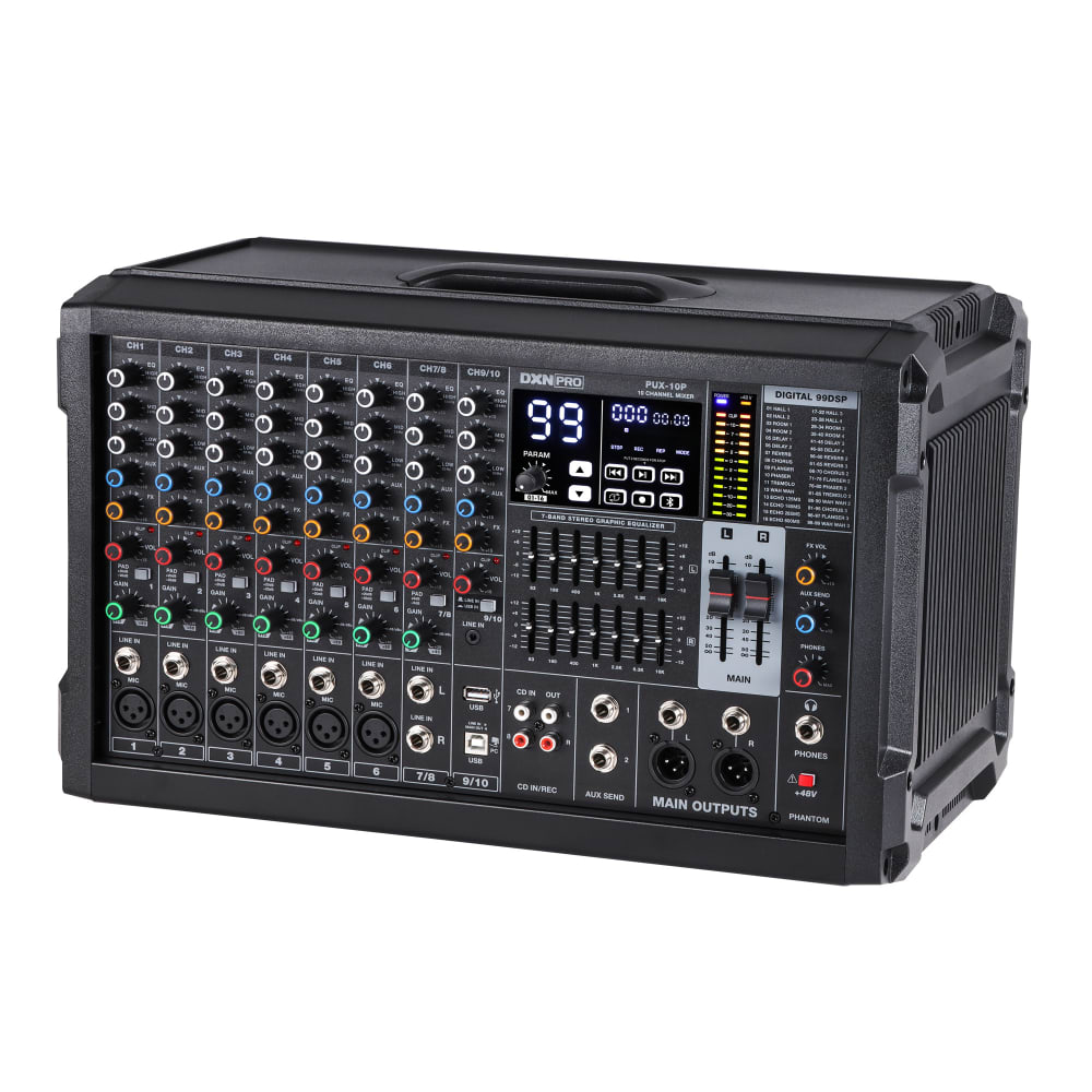 Dxnpro 10-Channel Powered Mixer | Shop Now