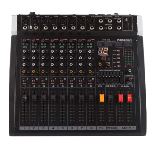 Dxnpro 8-Channel Powered Mixer | Shop Now