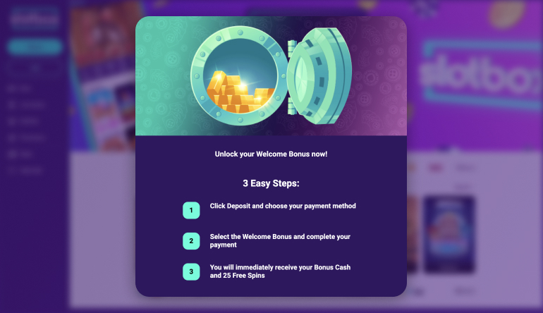 Slotbox Casino: 100% Bonus + 200 spins | checked August 2022
