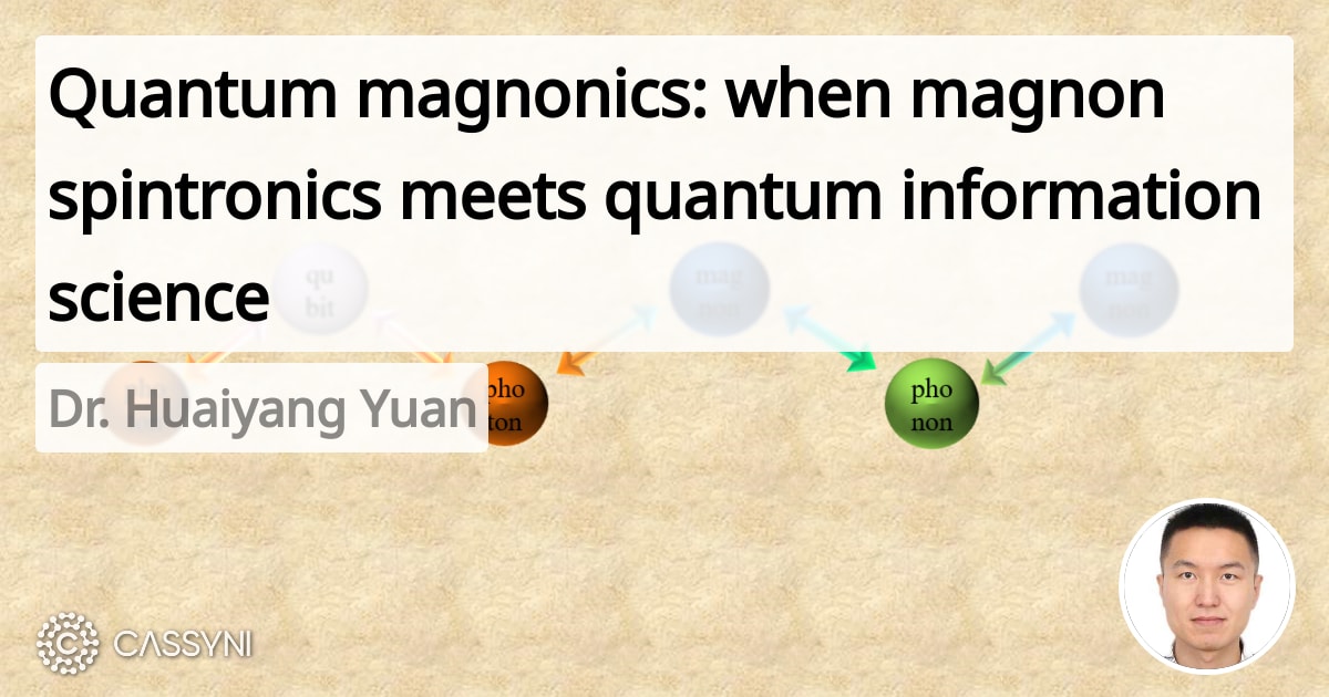 Quantum magnonics: when magnon spintronics meets quantum information ...