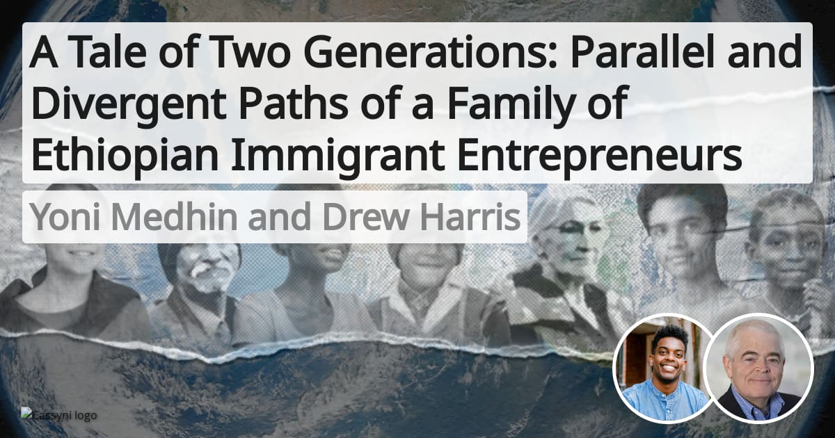 A Tale of Two Generations: Parallel and Divergent Paths of a Family of ...