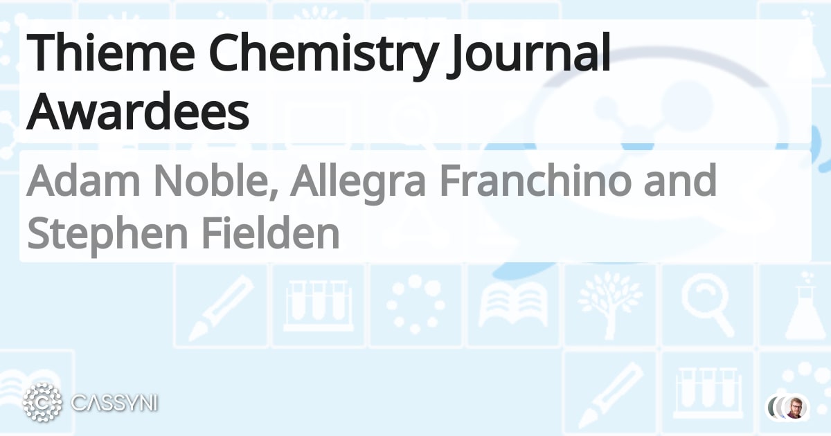 Thieme Chemistry Journal Awardees: Sulfoxylate as a Redox Activator for ...