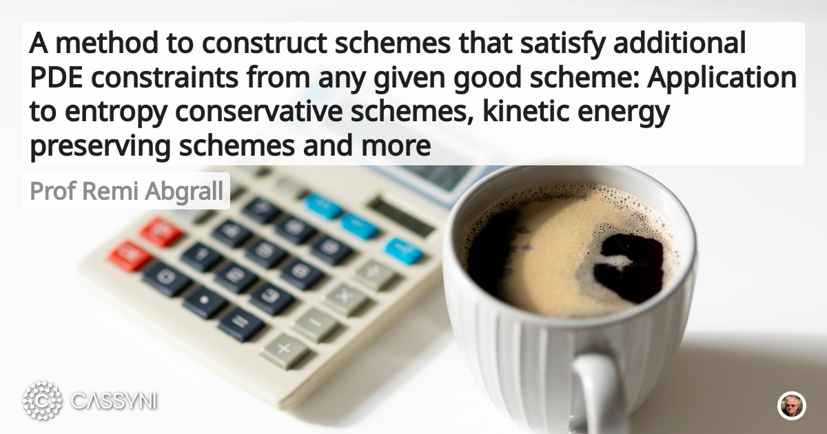 A method to construct schemes that satisfy additional PDE constraints ...