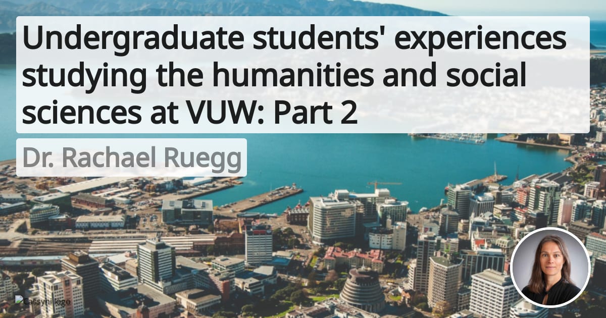 Undergraduate students' experiences studying the humanities and social ...