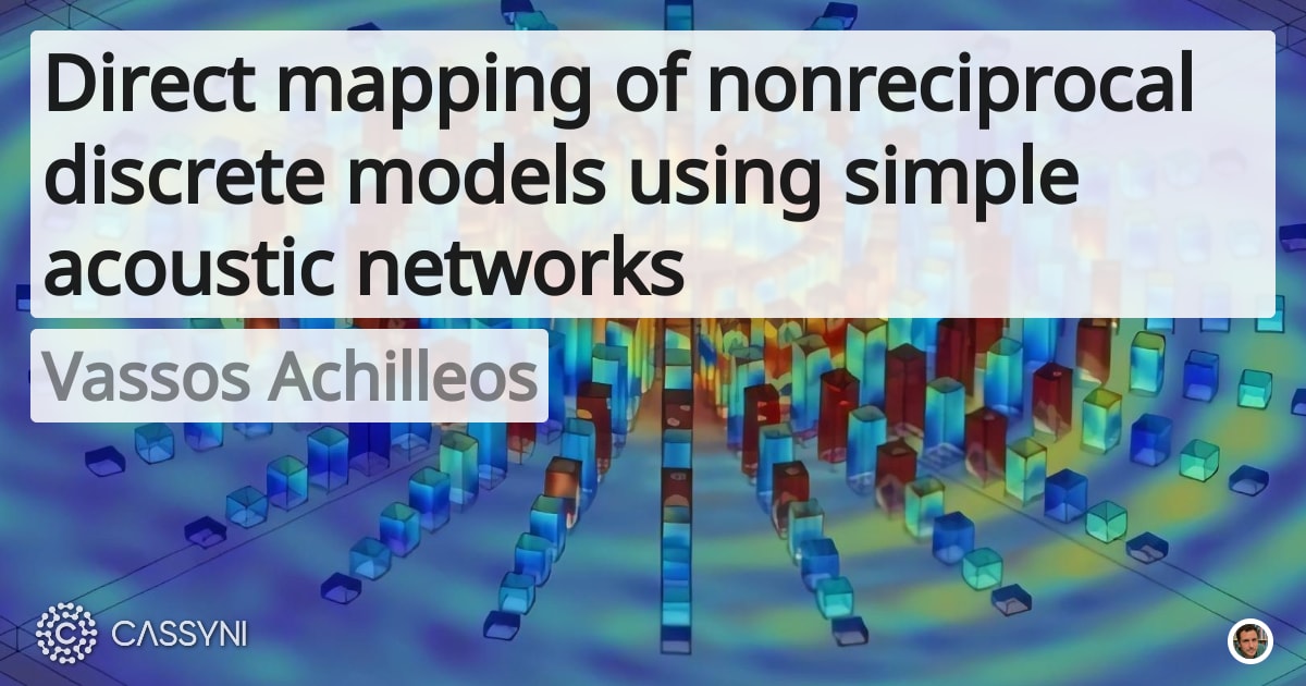 Direct mapping of nonreciprocal discrete models using simple acoustic ...