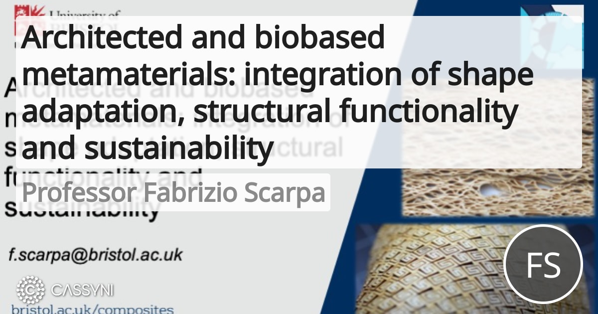 Architected and biobased metamaterials: integration of shape adaptation ...