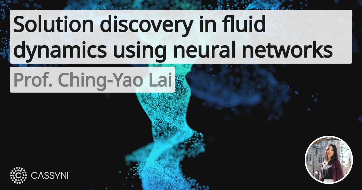 Solution discovery in fluid dynamics using neural networks - presented by Prof. Ching-Yao Lai