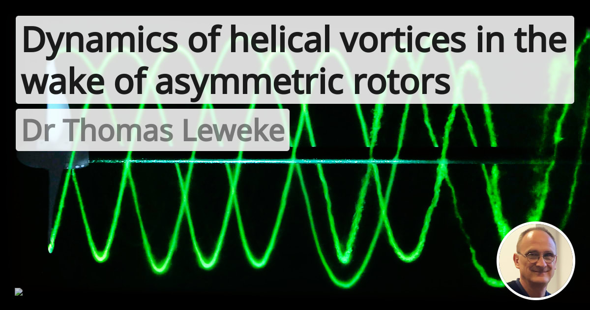 Dynamics of helical vortices in the wake of asymmetric rotors ...
