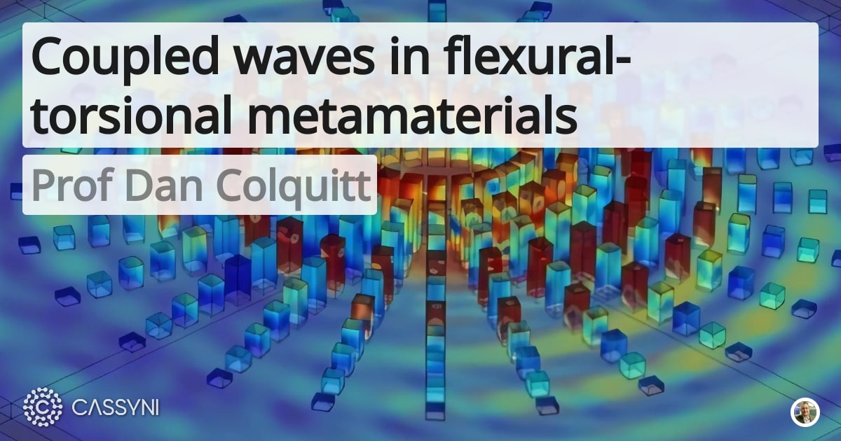 Coupled waves in flexural-torsional metamaterials