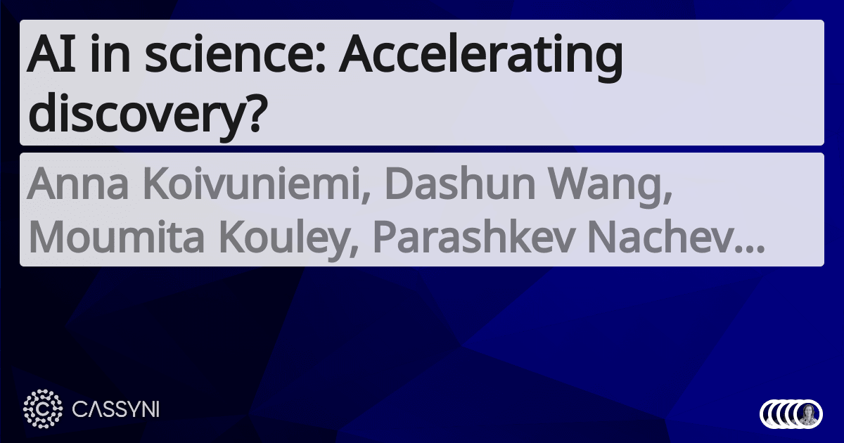 AI in science: Accelerating discovery? - presented by Geraint Rees and ...