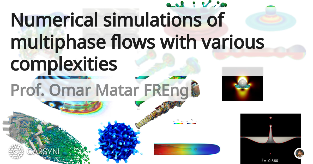 Numerical simulations of multiphase flows with various complexities - presented by Prof. Omar ...