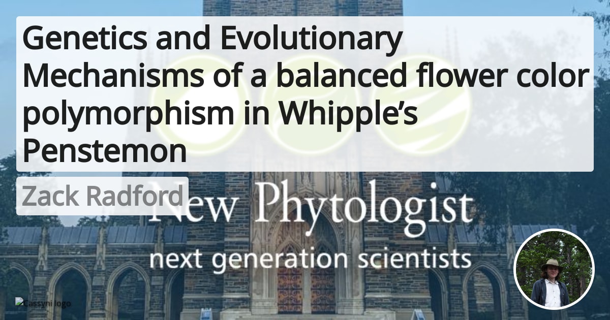 Genetics and Evolutionary Mechanisms of a balanced flower color ...