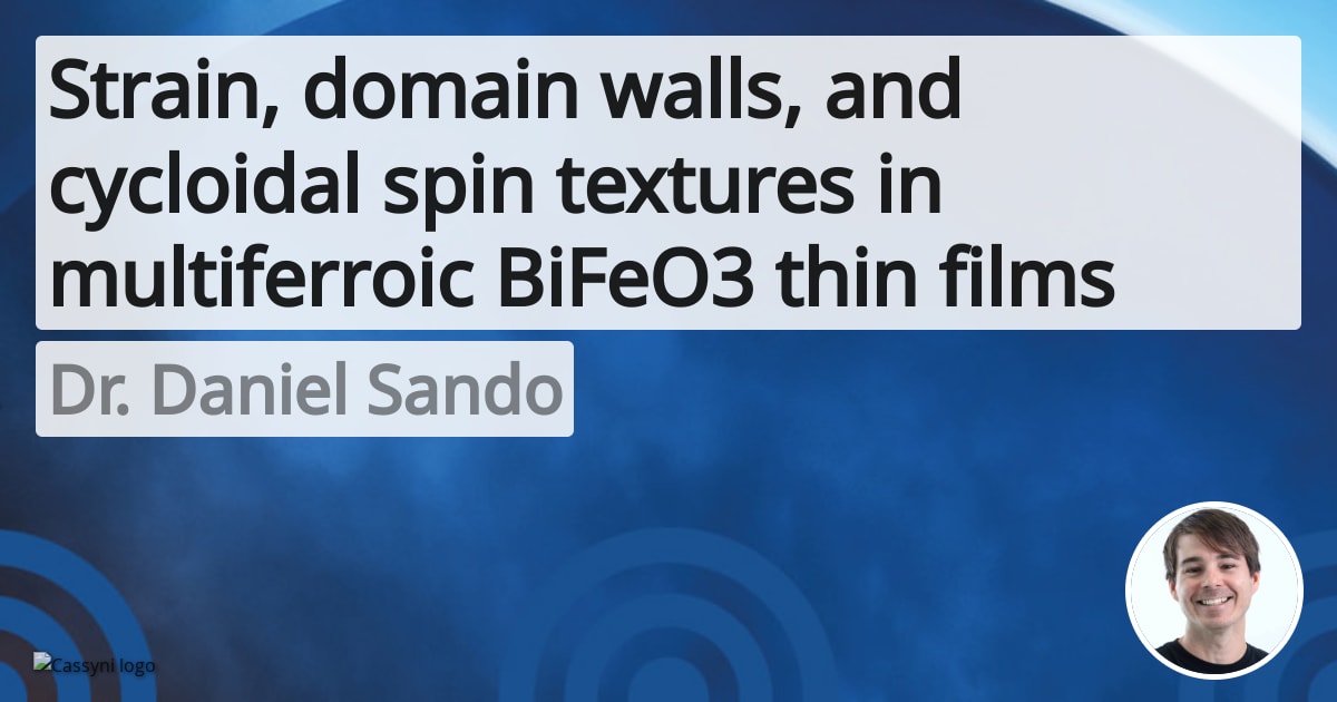 Strain, domain walls, and cycloidal spin textures in multiferroic ...
