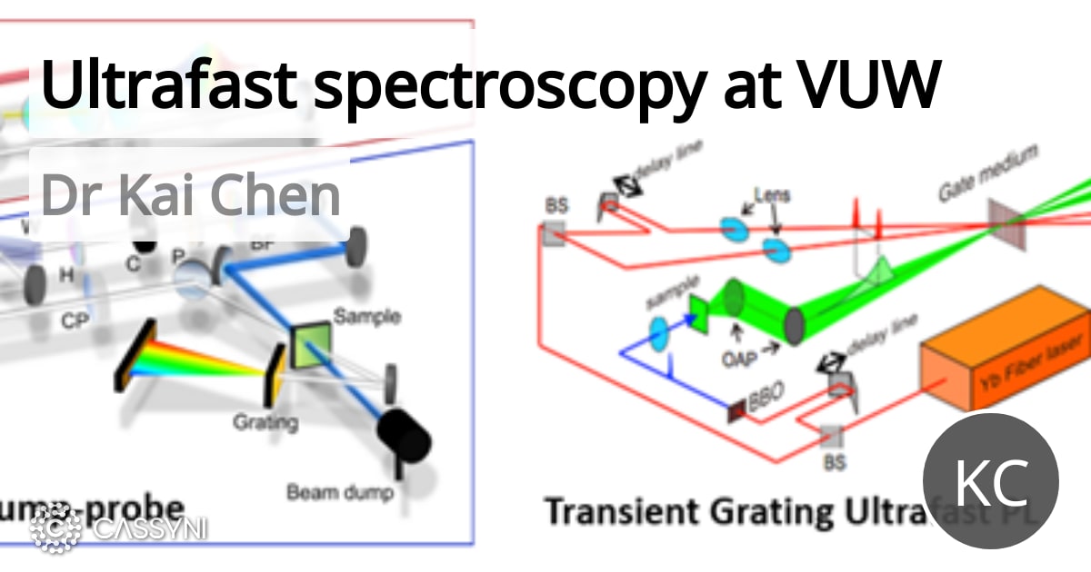 Ultrafast spectroscopy at VUW - presented by Dr Kai Chen