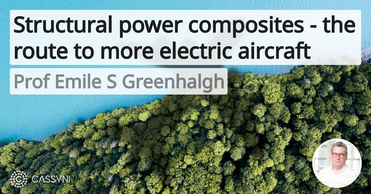 Structural power composites - the route to more electric aircraft ...