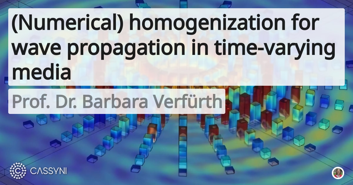 (Numerical) homogenization for wave propagation in time-varying media - presented by Prof. Dr ...