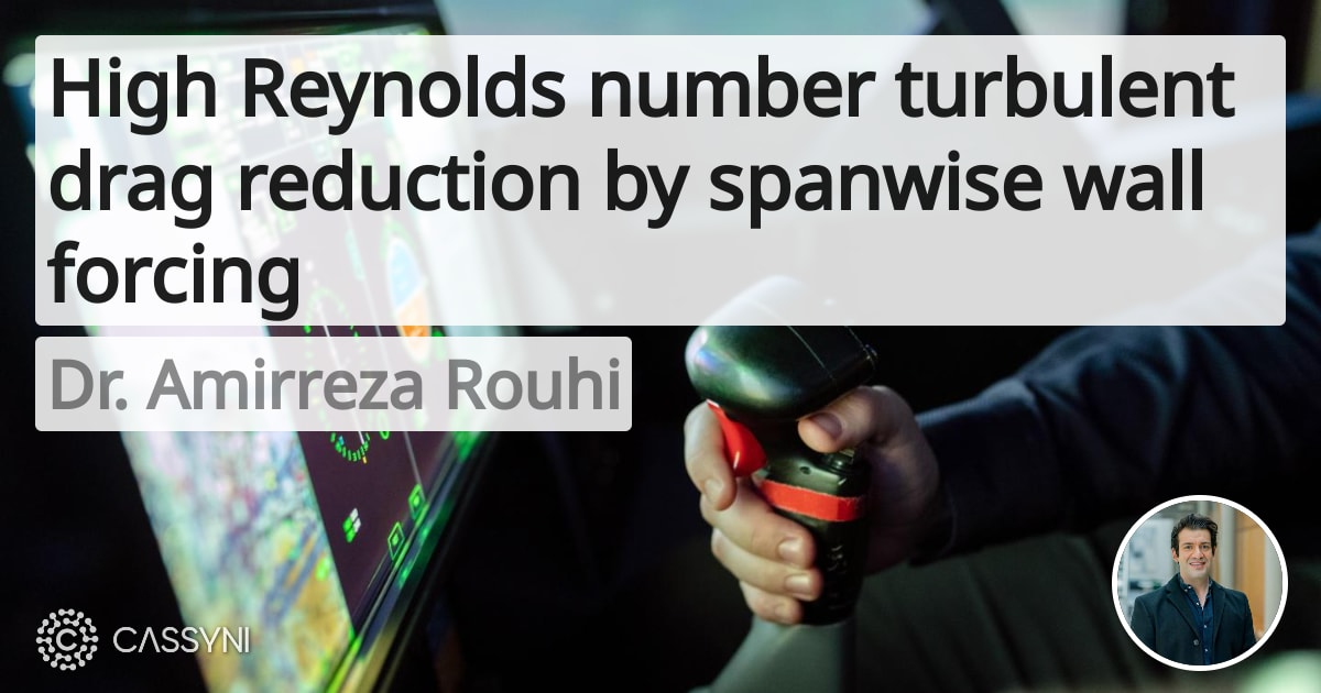 High Reynolds number turbulent drag reduction by spanwise wall forcing - presented by Dr ...