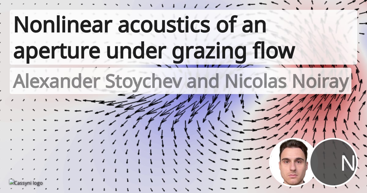 Nonlinear acoustics of an aperture under grazing flow - presented by ...