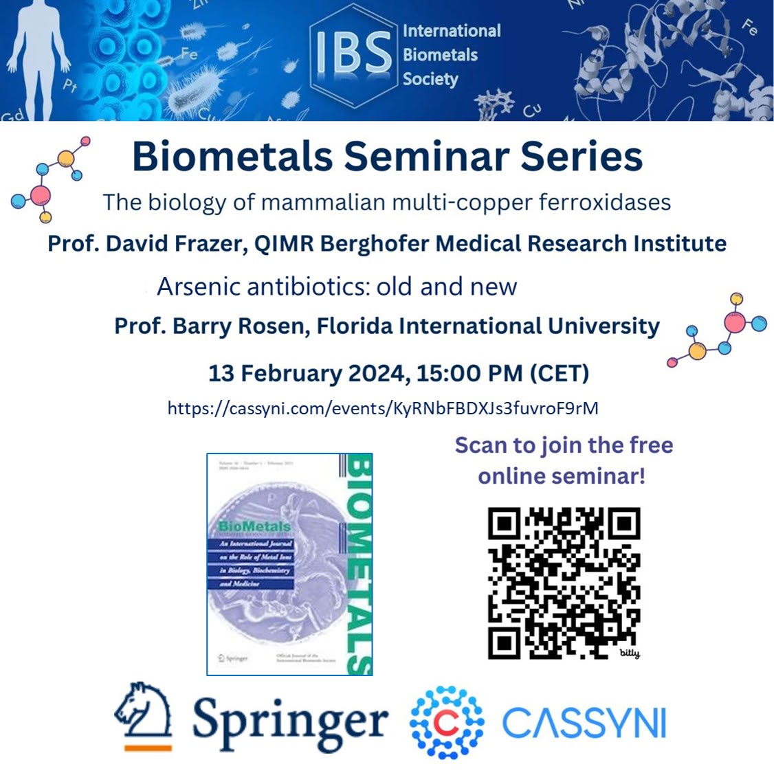 Introduction to this second series of Biometals webinars - presented by ...