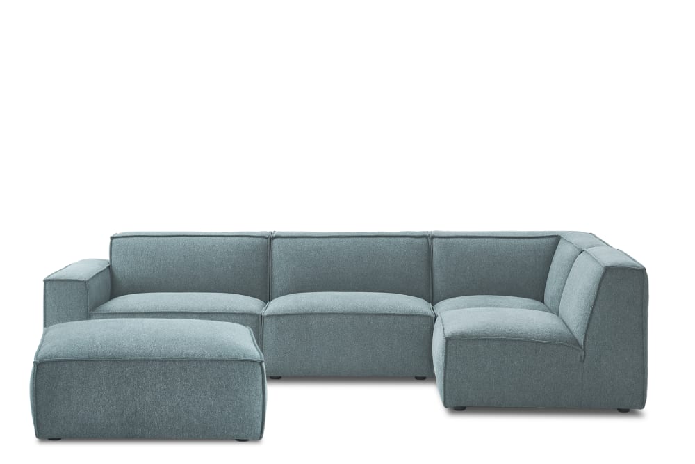 Jonathan Chaise Sectional Sofa with Ottoman | Castlery US