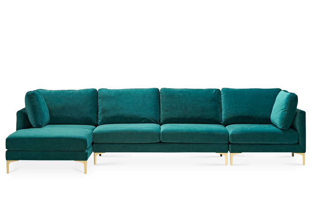 Adams Extended Chaise Sectional Sofa
