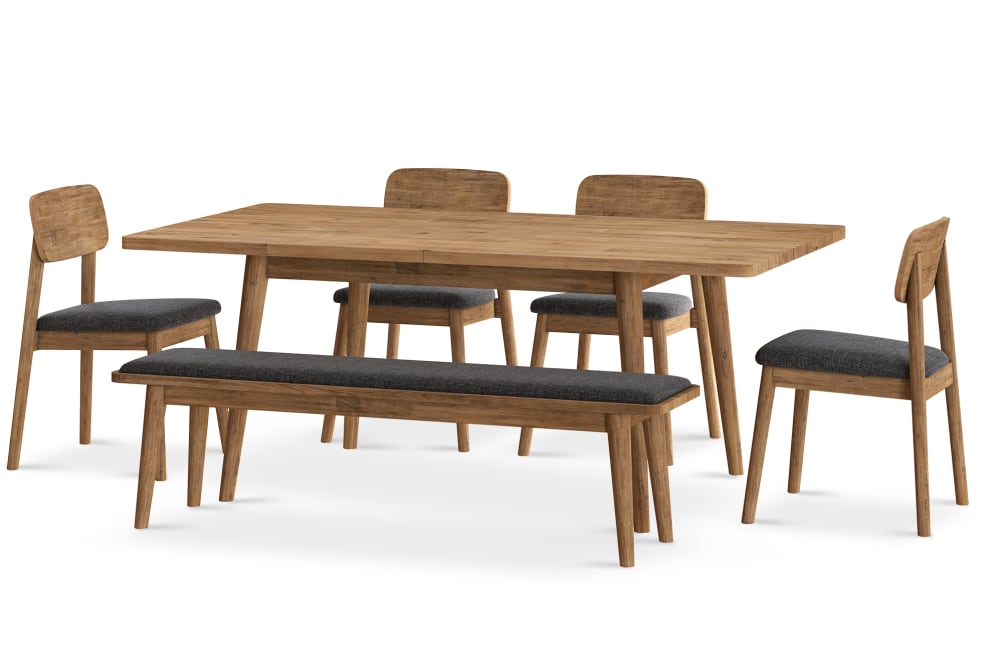 Seb Extendable Dining Set for 6-8 | Castlery United States