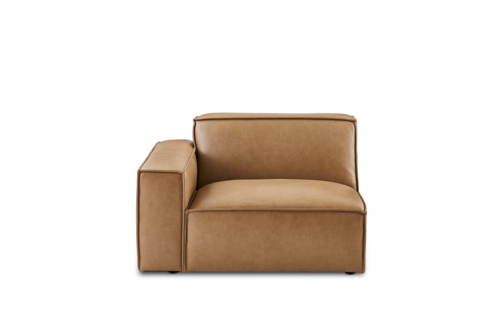 Jonathan Leather Left Arm Sofa | Castlery US