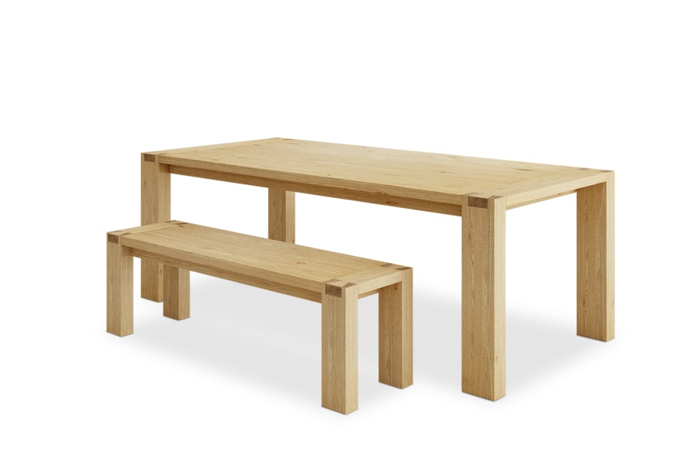 Bradley Dining Table with Bench Set | Castlery Singapore