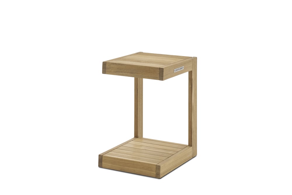 Rio Outdoor Teak C-Side Table | Castlery US