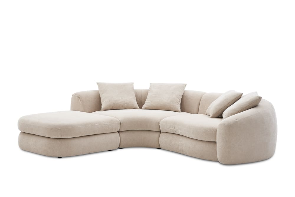 Fable Performance Fabric Single Arm Sectional Sofa | Castlery US