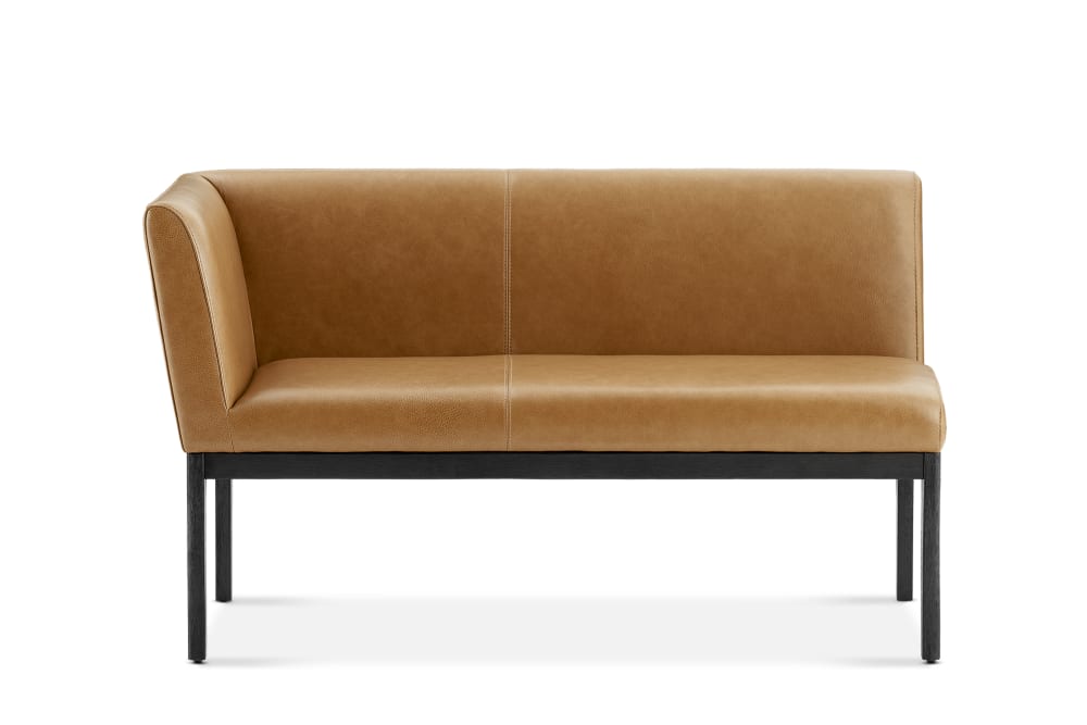 Elliot Leather Left Banquette Bench | Castlery Singapore