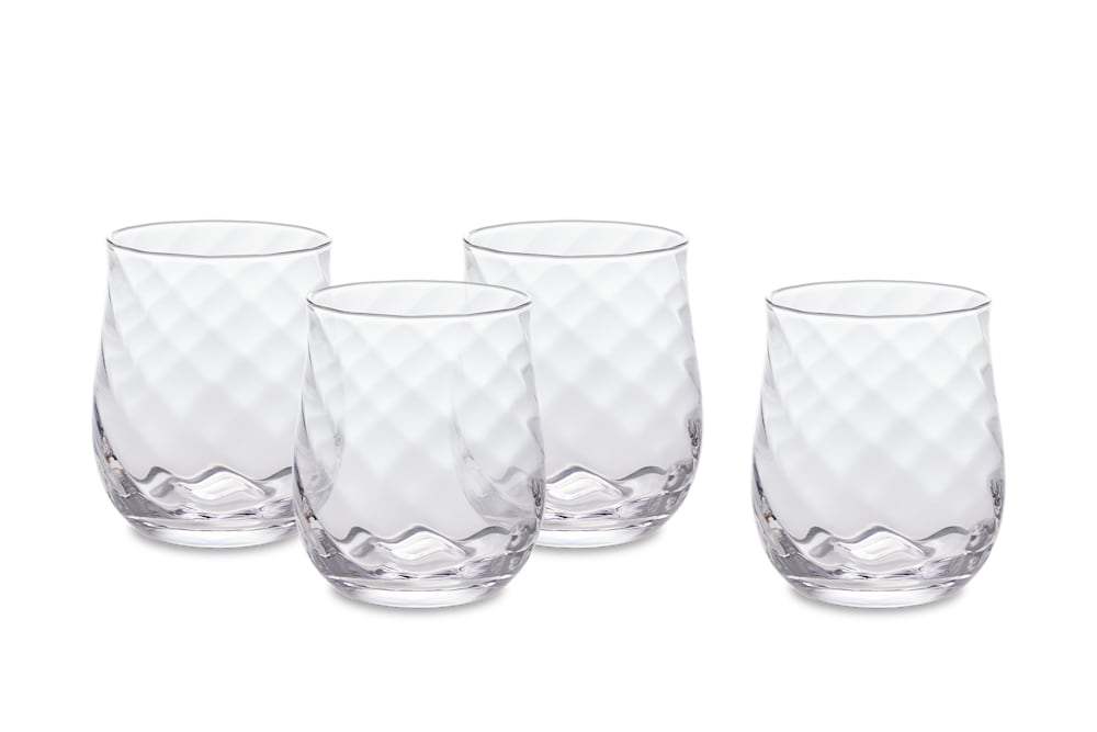 Cascade Short Drinking Glasses, Set of 4 | Castlery UK