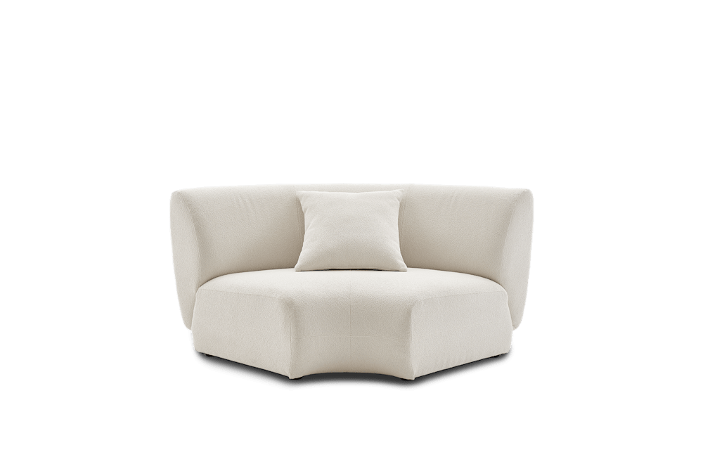 Auburn Performance Fabric Curve Corner Sofa | Castlery US