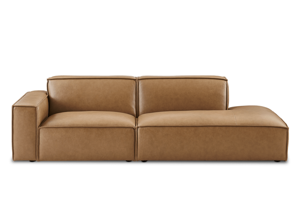 Jonathan Leather Side Chaise Sofa | Castlery UK