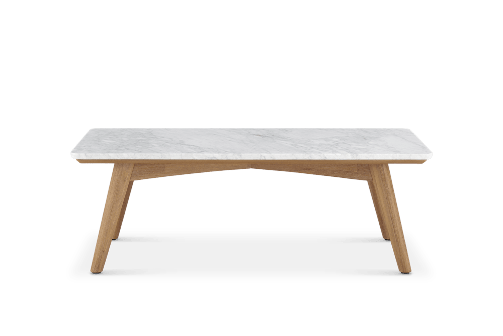Seb Rectangular Marble Coffee Table | Castlery US