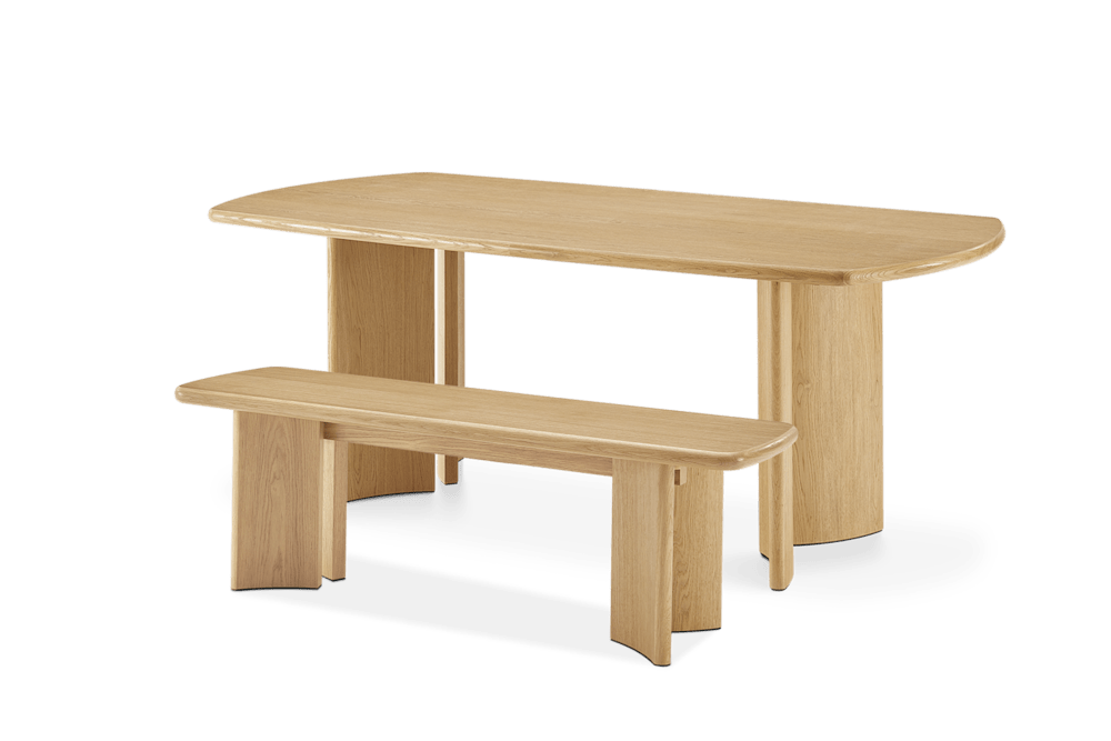 Posey Dining Table with Bench Set | Castlery US