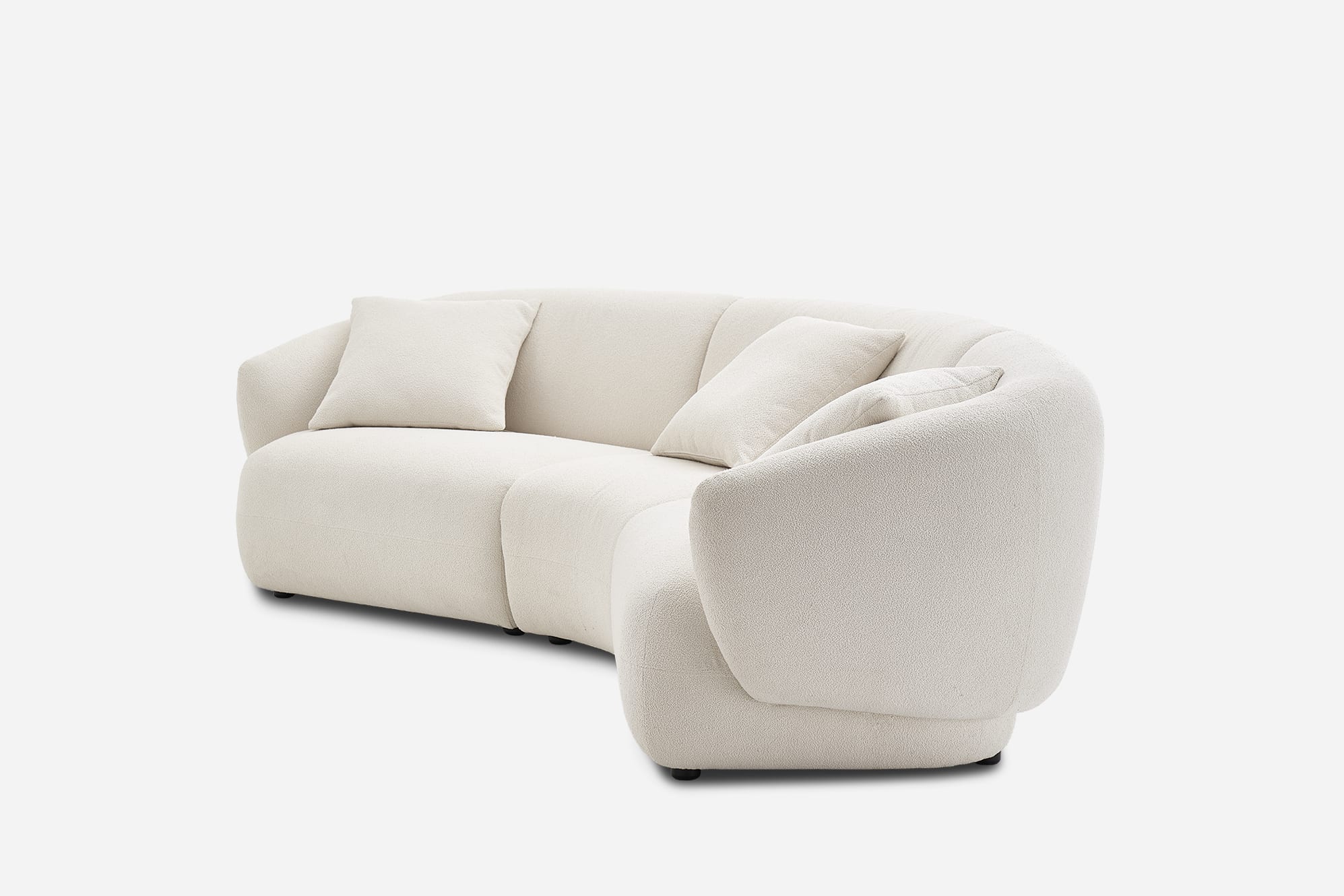 Auburn Performance Fabric Curve Sofa | Castlery US