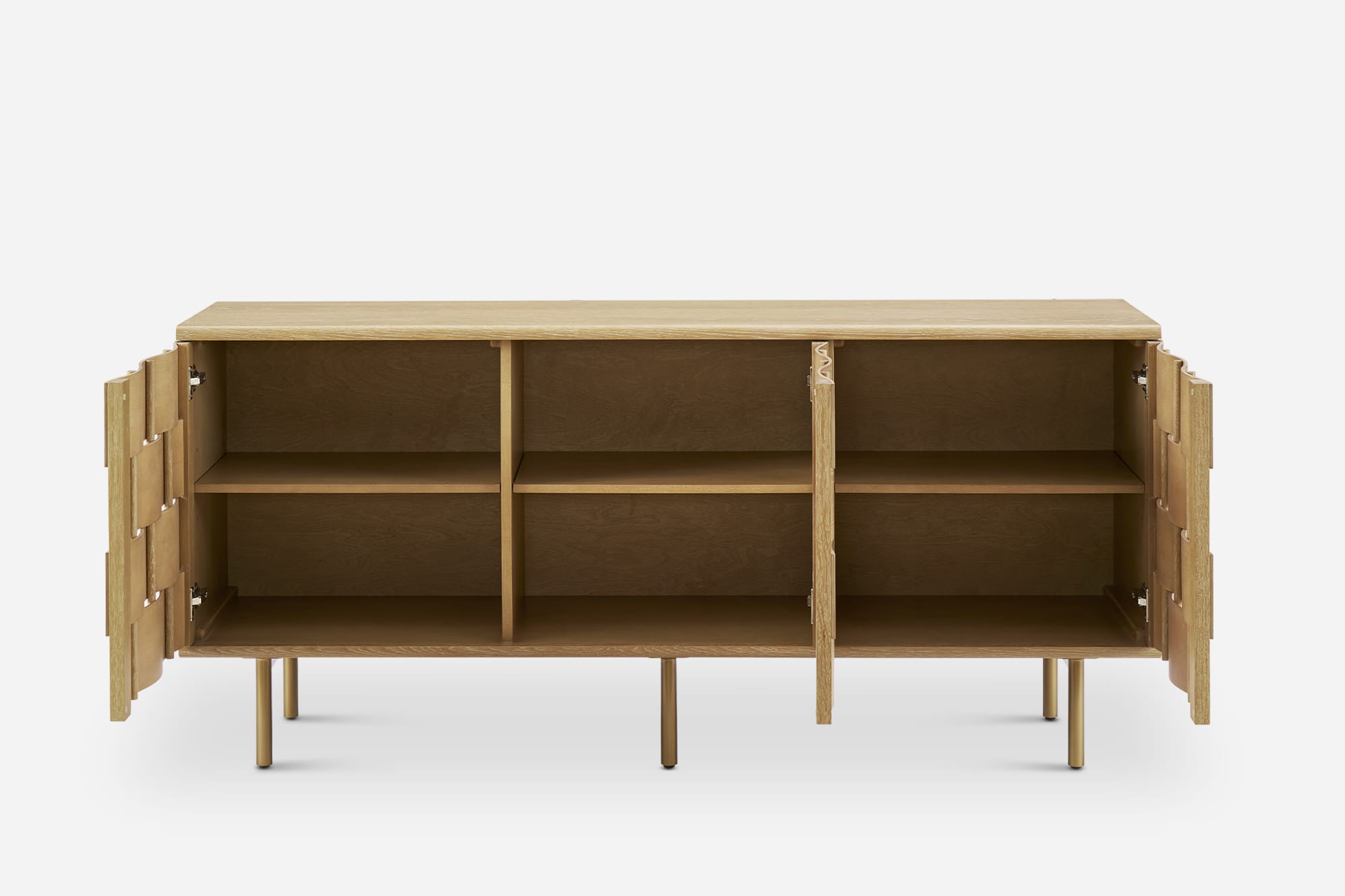 Ariel Sideboard, Whitewashed Oak | Castlery US