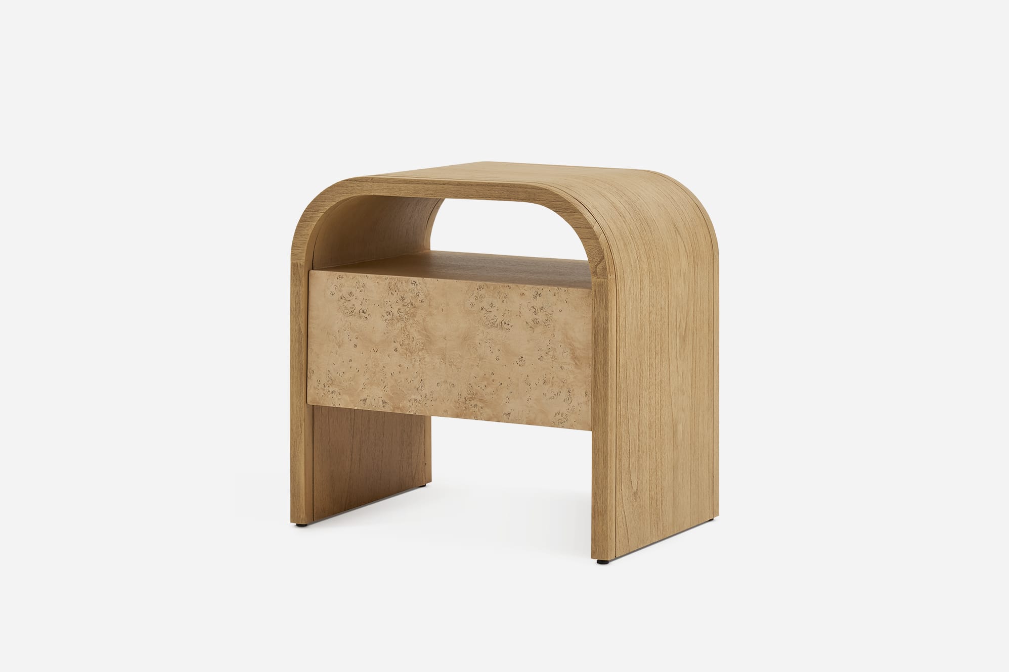 Crescent 1-Drawer Bedside Table | Castlery Australia