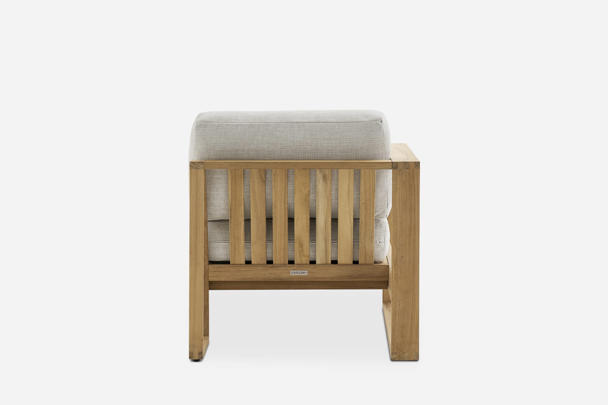 Rio Outdoor Teak Left Chaise Sofa | Castlery US