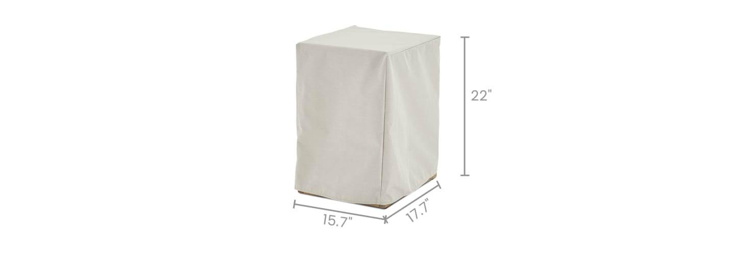 Rio Outdoor Teak C-Side Table Cover | Castlery US
