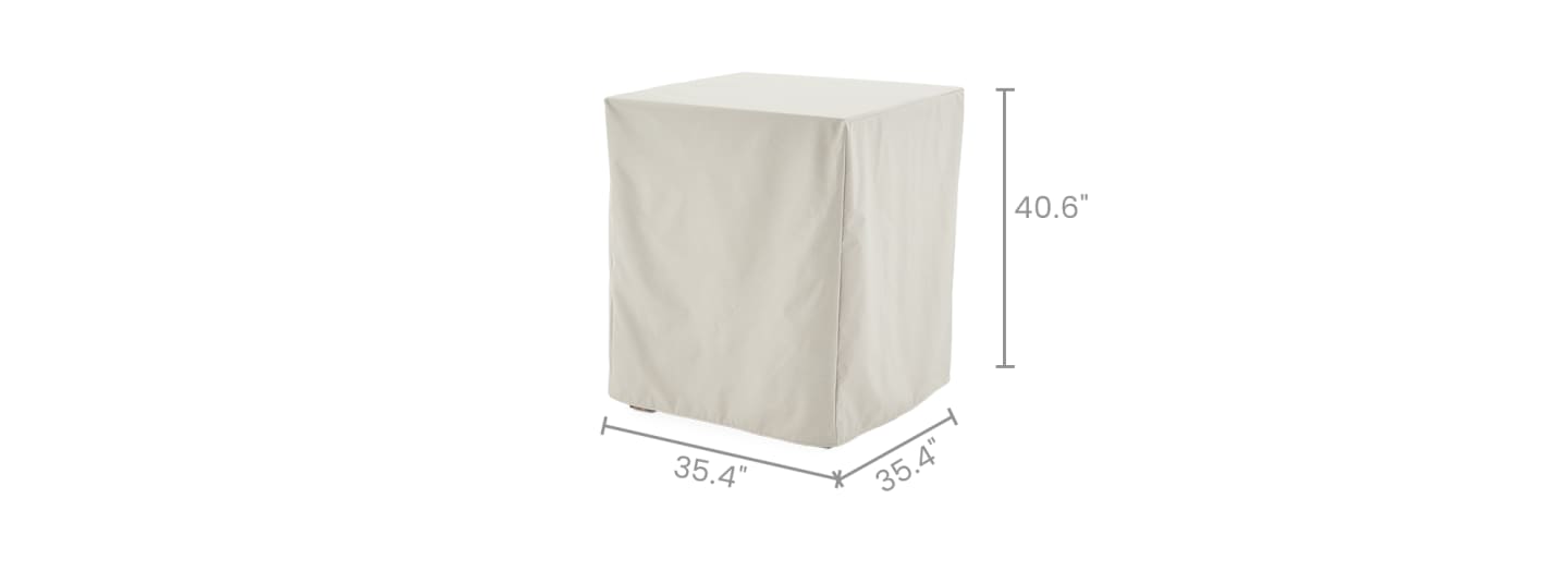Rio Outdoor Teak Square Bar Table Cover | Castlery US