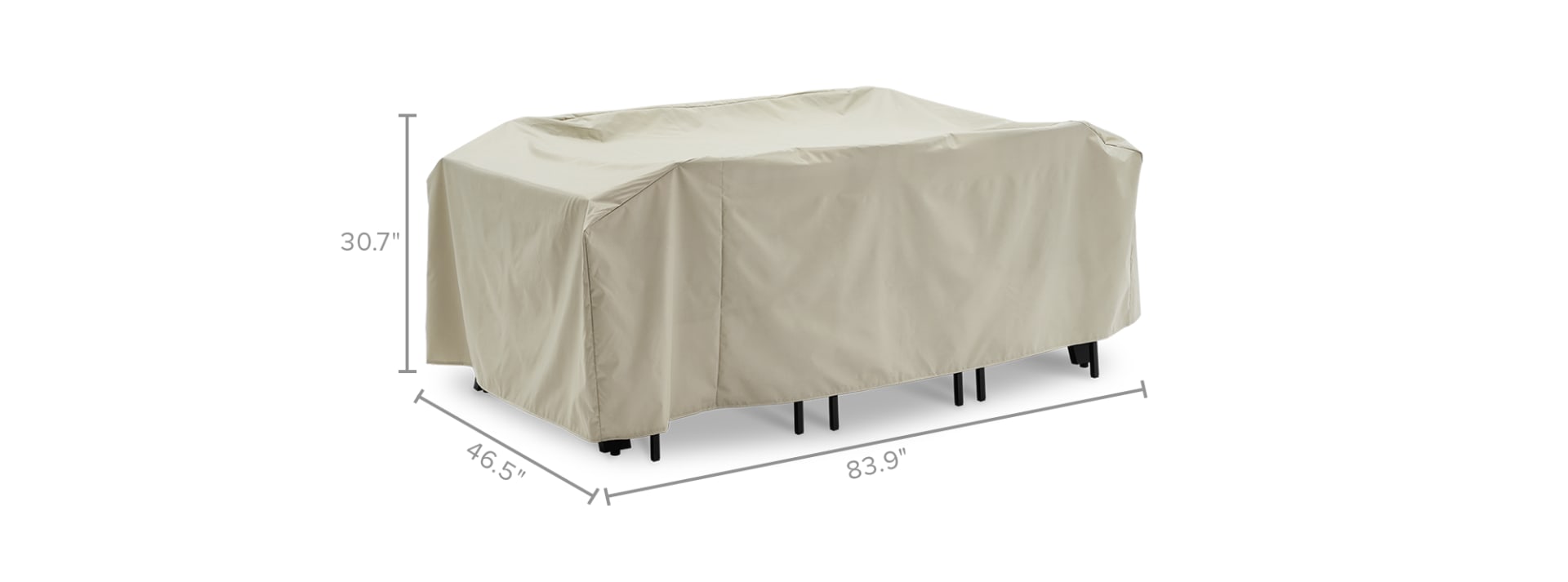 Sorrento Outdoor Dining Set Cover | Castlery US