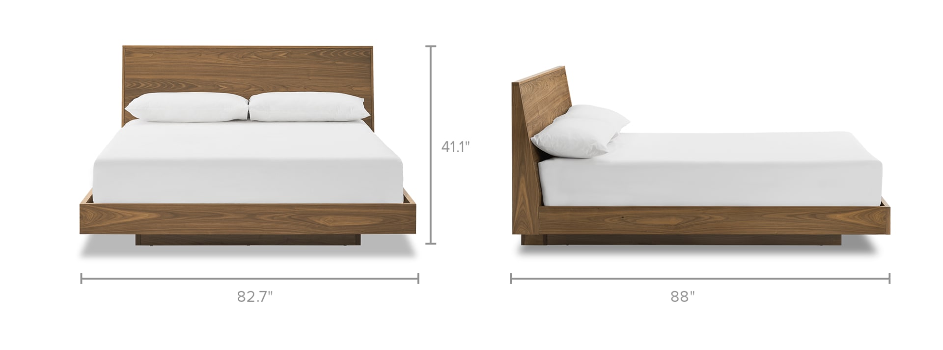 Joseph Bed, Walnut | Castlery US